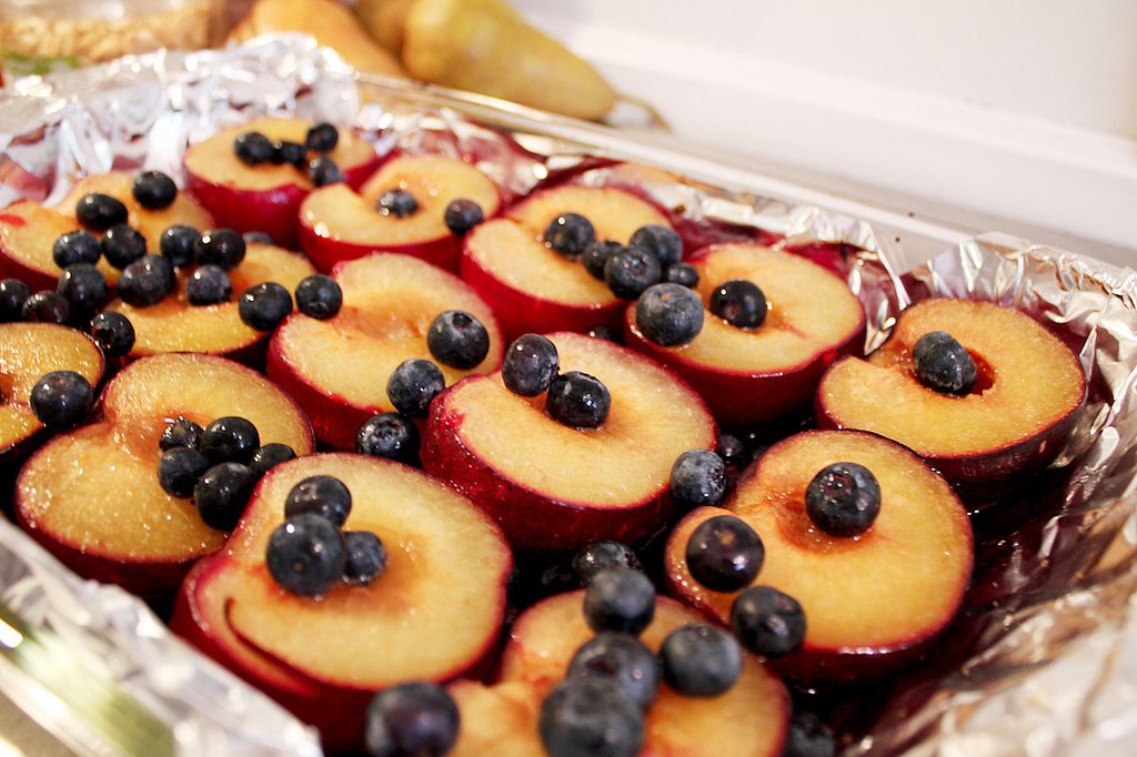 Baked Plums With Blueberries And Mascarpone – New York Family