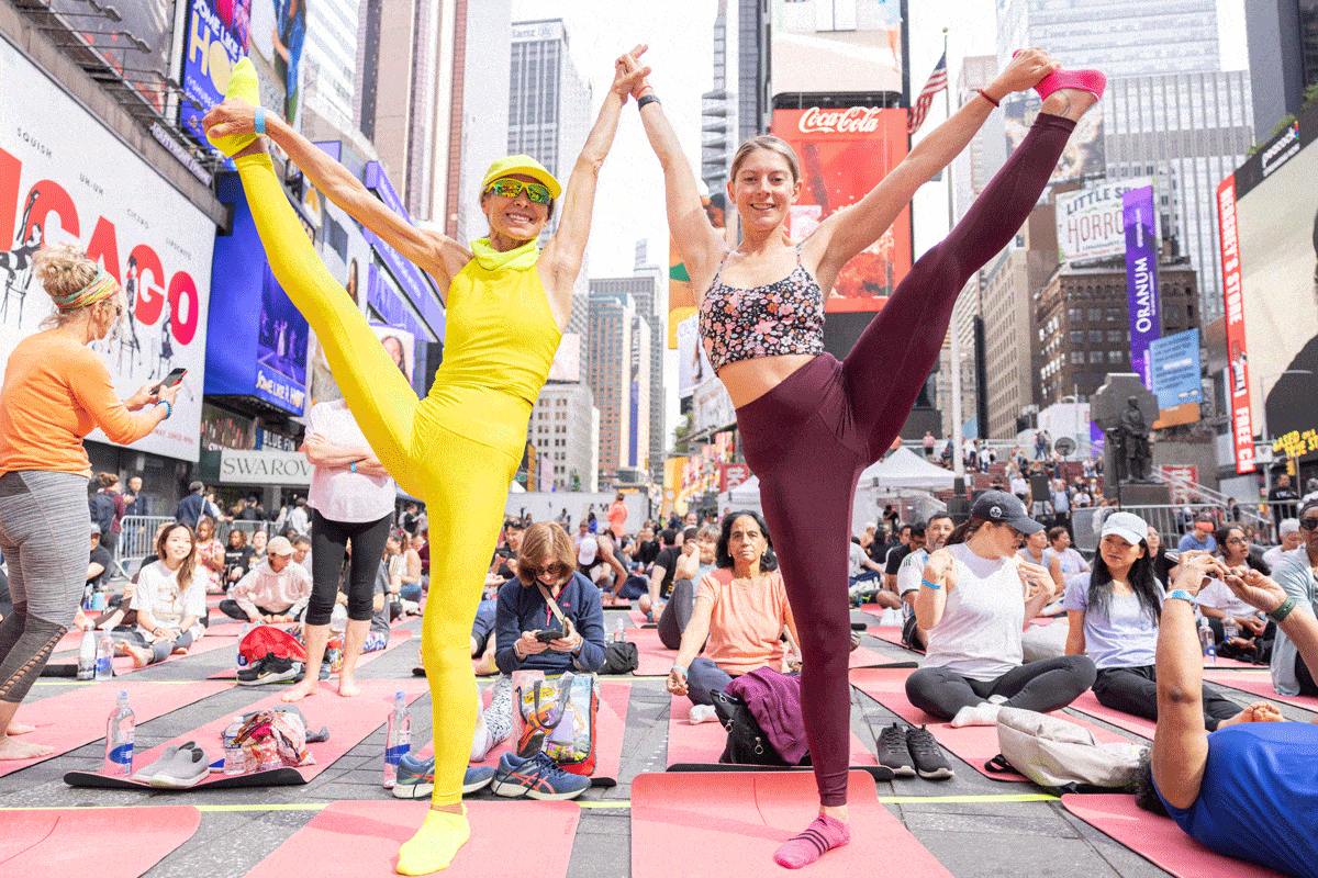 Solstice in Times Square: Mind Over Madness Yoga